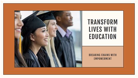 Breaking Chains Transformative Empowerment Through Education