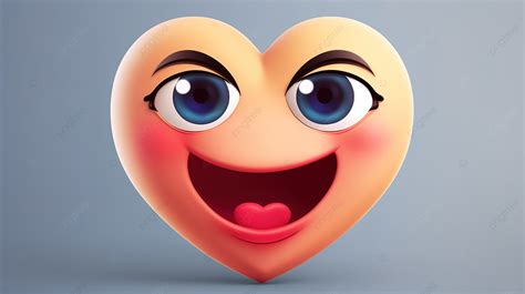 暗い灰色の背景に笑顔の心の 3 D アニメーション ハートの絵文字の画像 絵文字 ハートの絵文字背景画像素材無料ダウンロード Pngtree