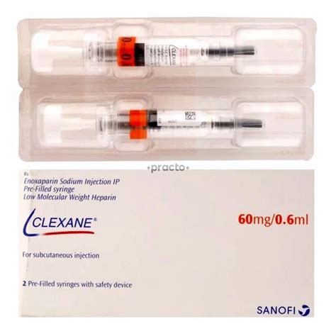 Enclex 60 Injection Enoxaparin Clexane Its Precautions 51 Off