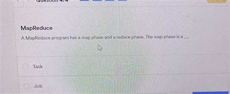 Mapreduce A Mapreduce Program Has A Map Phase Studyx