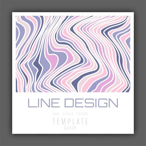 Premium Vector Background Of Wavy Lines Abstract Template For The Cover Interior Banners
