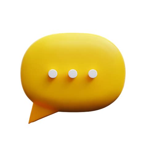 Chat Bubble 3d Rendering Icon Illustration 29188305 Png