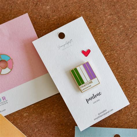 Pride Pantone And Color Spectrum Enamel Pin Common Room Ph