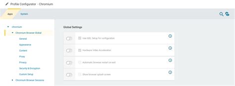 Configuration Of The Chromium Browser In Igel Os