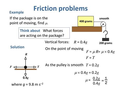 ppt solve friction problems powerpoint presentation id 6809857