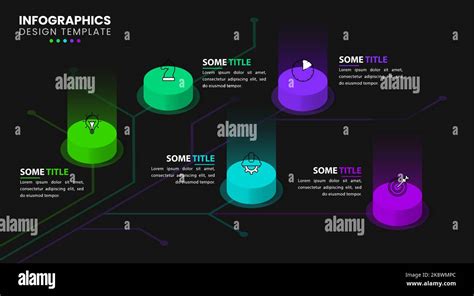 Infographic Template With Icons And 5 Options Or Steps Technology Concept Can Be Used For