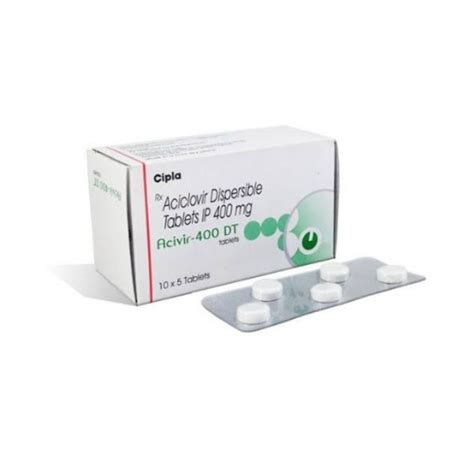 Buy Acyclovir 400mg Acivir 400 DT For Herpes