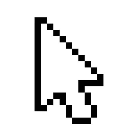 Pixelated Arrow Cursor Icon Design 24813974 Vector Art At Vecteezy
