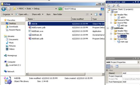 Microsoft Visual C Static And Dynamic Libraries Codeproject
