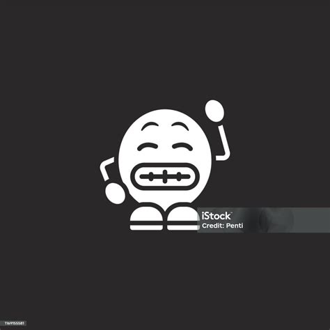 微笑圖示填充微笑圖示的網站設計和移動應用程式開發笑圖示從填充表情符號人收集孤立在黑色背景向量圖形及更多卡通圖片 卡通 可愛 嘴