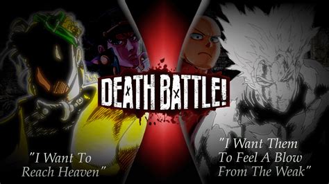 Dio Jojos Bizzare Adventure Vs Garou One Punch Man Fists That