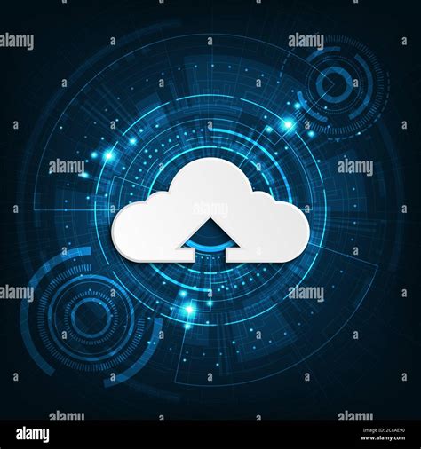 Cloud Symbol That Indicates Data Transfer To Digital Systems Stock Vector Image Art Alamy