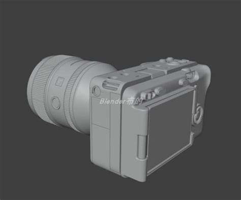 单反摄影机照相机摄像机模型 Blender布的