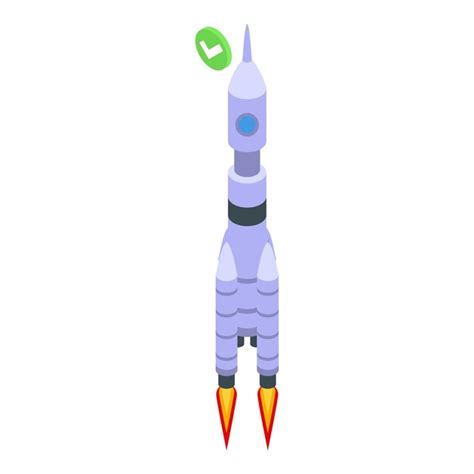 Premium Vector Rocket Ship Icon Isometric Vector Launch Spacecraft