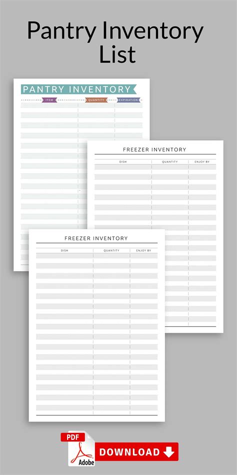 Freezer Inventory Original Style Artofit