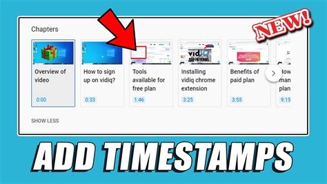 How To Add Chapters Timestamps Time Codes On YouTube Videos YouTube