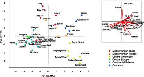 Plot Of The Two First Coordinates From Principal Component Analysis Download Scientific Diagram