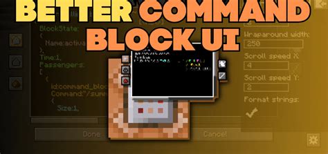 Better Command Block Ui для Minecraft 1214