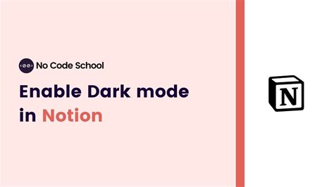 How To Enable Dark Mode In Notion Turn ON OFF Dark Mode In Notion Activate Notion Dark