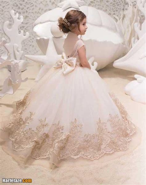 لباس عروس بچه گانه 2021 جدیدترین مدل لباس عروس بچه گانه سفید و رنگی 1400