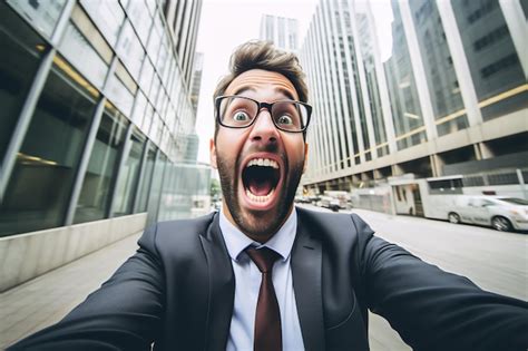 Premium Ai Image A Man In A Suit With Glasses And A Big Smile Is