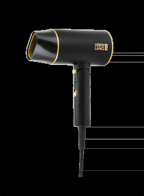 Ionic Hair Dryer Black Lebenlang
