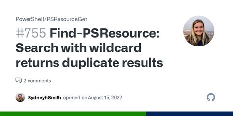 Find PSResource Search With Wildcard Returns Duplicate Results Issue