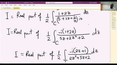 Evaluation Of Real Definite Integrals By Contour Integration Example 5