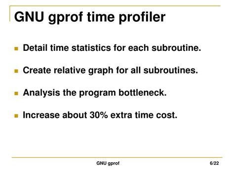 Ppt Gnu Gprof Profiler Powerpoint Presentation Free Download Id