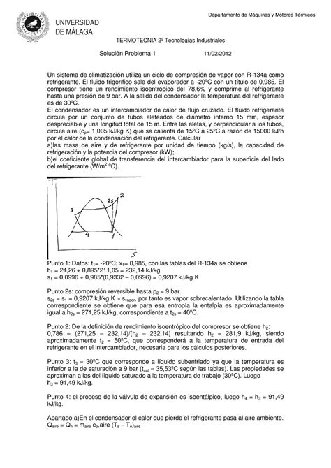P examen FEB ciclo frio R a Departamento de Máquinas y Motores Térmicos TERMOTECNIA