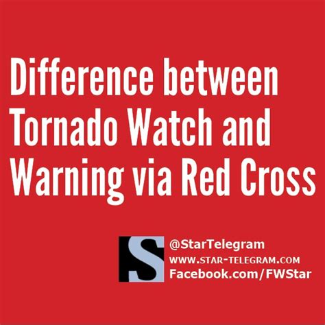 Tornado Safety Tips Differences Between Tornado Watch And Warning