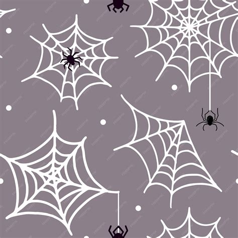 Premium Vector Spider Web Seamless Pattern