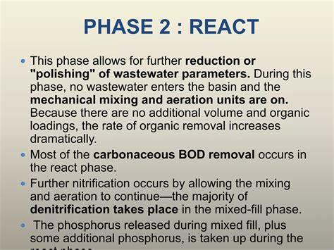 Sequencing Batch Reactors Pptx Chemistry Science