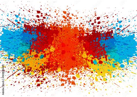 Abstract Splatter Color Background Illustration Vector Design Stock Vector Adobe Stock