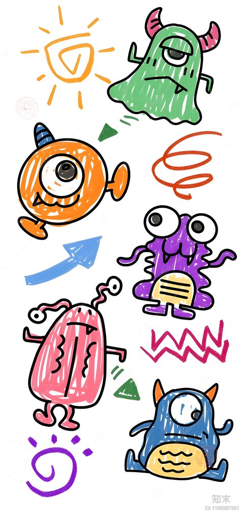 儿童涂鸦免抠下载【id 1160587561】undefined