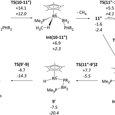 Computed Free Energy Reaction Profile Kcal Mol⁻¹ Bp86 D3 Ch2cl2