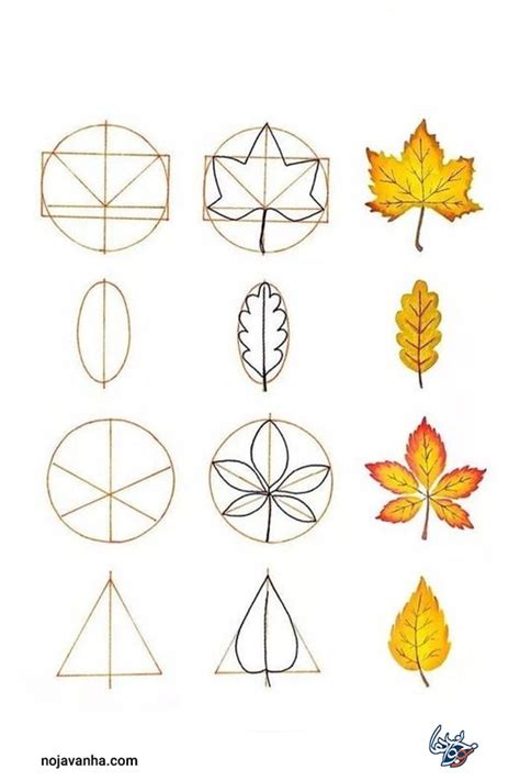 27 عکس نقاشی درخت پاییزی مرحله به مرحله ویدئو آموزشی