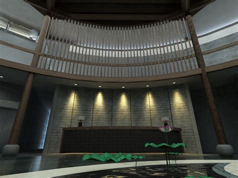 佛教文化主题客栈空间家装设计道缘 原创作品 站酷 Zcool