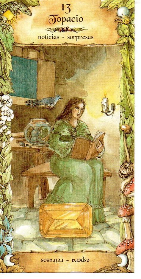 LAS CARTAS DE LAS BRUJAS TOPACIO La Bruja Iluminada Por La Llama De Una