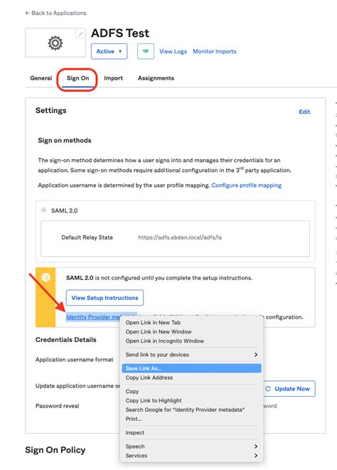 Setup Okta As Idp With Adfs Sp Iamse
