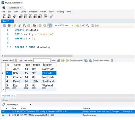 SQL UPDATE Statement Syntax Examples