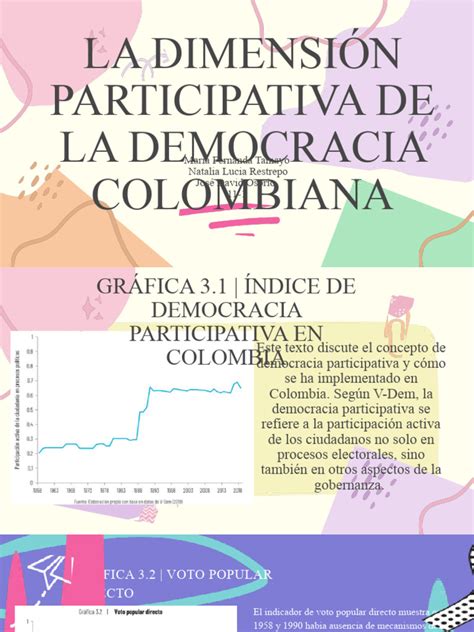 La Dimensión Participativa De La Democracia Colombiana Pdf