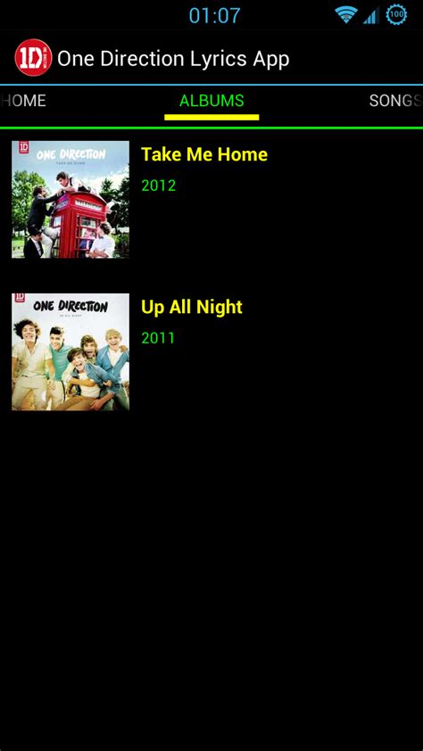 One Direction Lyrics