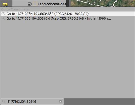 Make Sure Crs Axis Ordering Is Respected For Map Canvas Copy Coordinates And Goto Locator