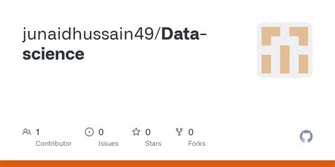 GitHub Junaidhussain Data Science