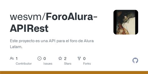 Github Wesvm Foroalura Apirest Este Proyecto Es Una Api Para El Foro