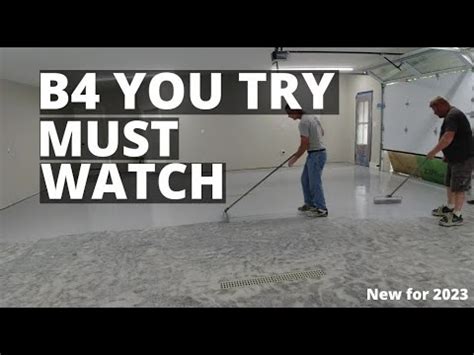 Diy Epoxy Coating For Your Garage Floor Remarkable Youtube