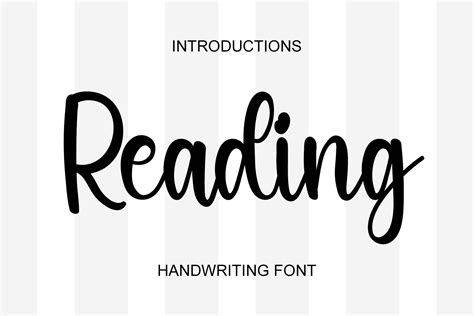 Reading Font By Bintang Studio · Creative Fabrica Reading Font By Bintang Studio · Creative Fabrica