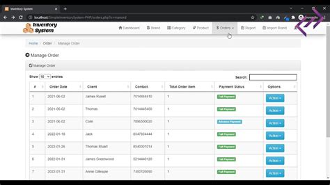 Simple Inventory System Project In Php Mysql With Source Code Codeastro Youtube