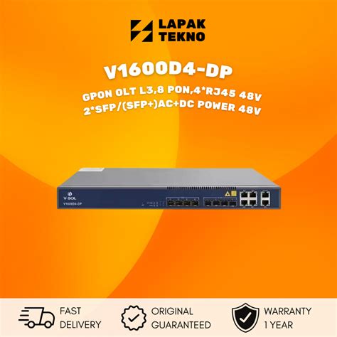 Jual Vsol Gpon Olt V1600d4 Dp 4 Port Gpon Olt Layer 3 Inc 4 Unit Sfp C 9db Shopee Indonesia